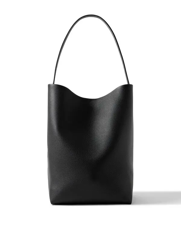 THE ROW N/s Park Large Full-grain Leather Tote Bag - Black