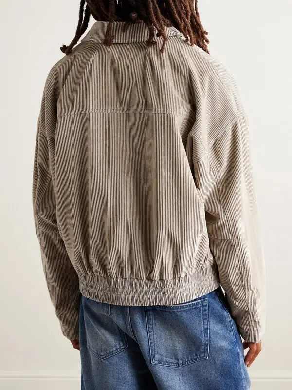 THE ELDER STATESMAN Cotton-corduroy Blouson Jacket
