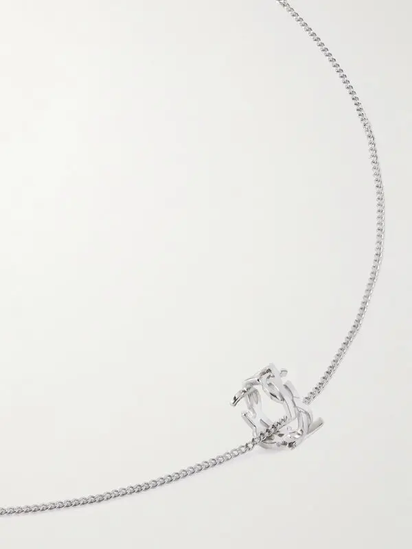 Saint Laurent Cassandre Necklace - Silver