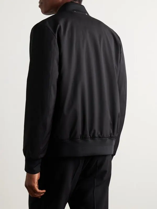 Paul Smith Wool-twill Bomber Jacket - Black