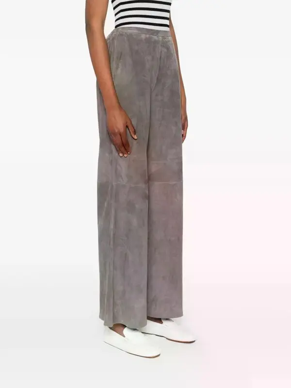 FORTE_FORTE Suede Trousers - Grey