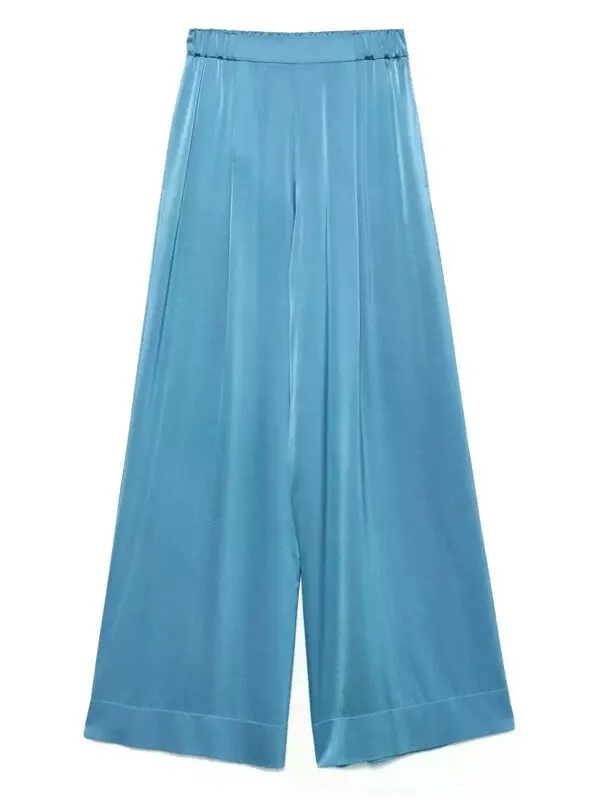 FORTE_FORTE Elasticated-waistband Palazzo Trousers