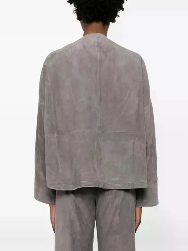 FORTE_FORTE Suede Jacket - Grey