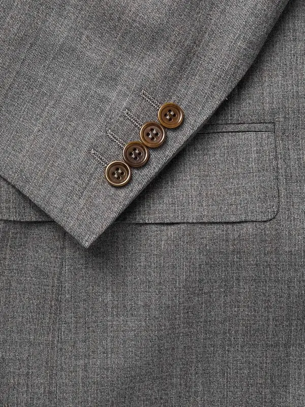 Canali Double-breasted Wool Suit Jacket