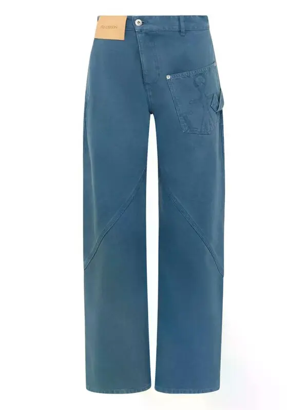 JW Anderson Twisted Workwear Anchor-patch Trousers