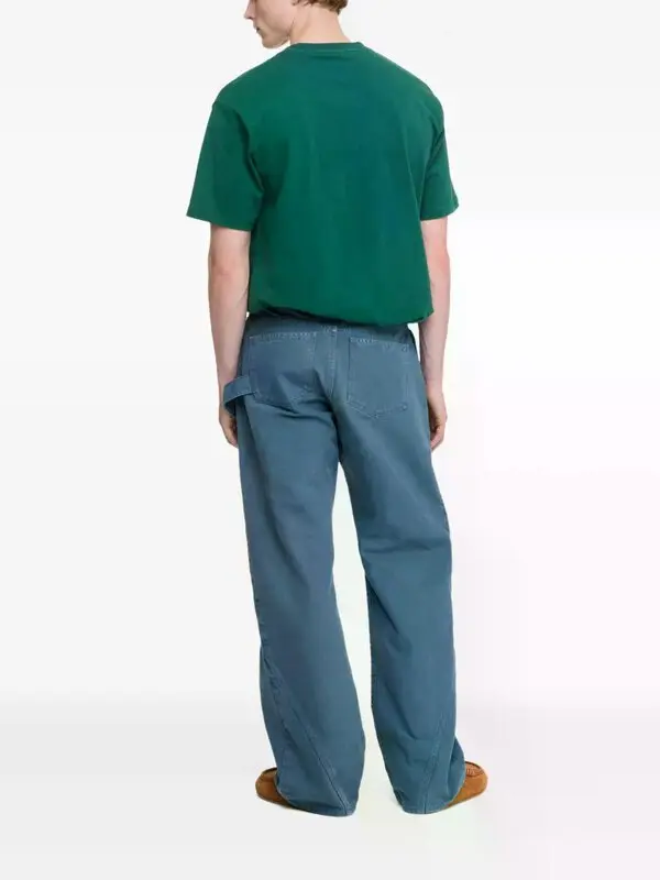 JW Anderson Twisted Workwear Anchor-patch Trousers