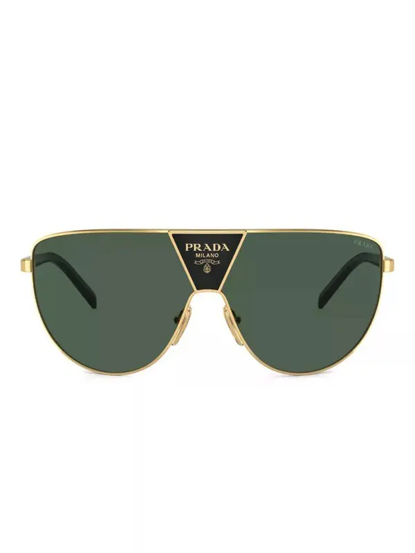 Prada Oversize-frame Sunglasses - Gold