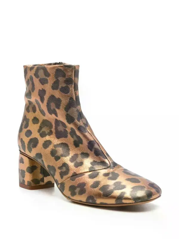 FORTE_FORTE Leopard-print Ankle Boots