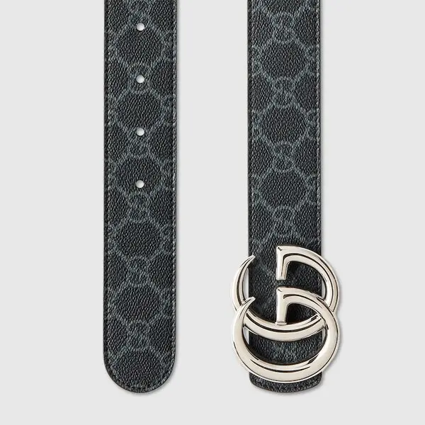 Gucci Reversible Gg Marmont Belt - Black