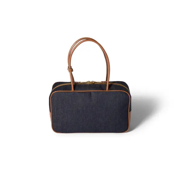 Miu Miu Beau Denim Bag - Blue/brandy