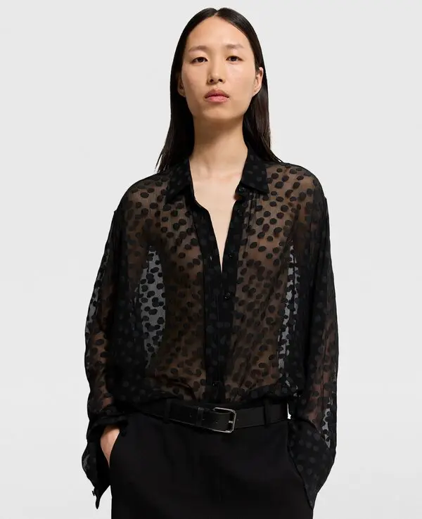 Stella McCartney Polka Dot Chiffon Shirt