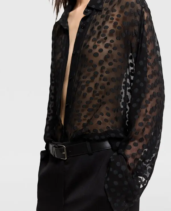 Stella McCartney Polka Dot Chiffon Shirt