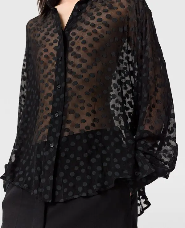Stella McCartney Polka Dot Chiffon Shirt