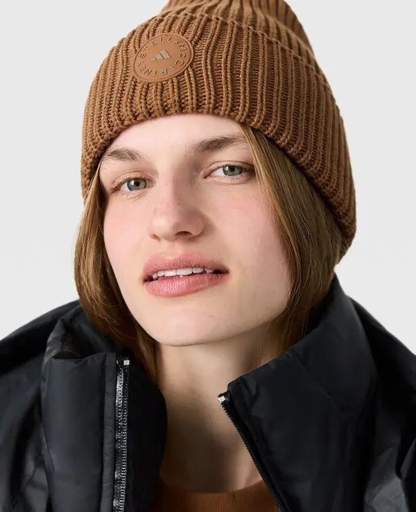 Stella McCartney Adidas Logo Beanie - Brown