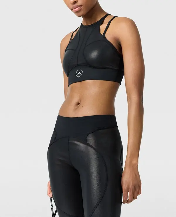 Stella McCartney Truepurpose Training Micro Dot Bra - Black