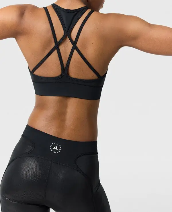 Stella McCartney Truepurpose Training Micro Dot Bra - Black