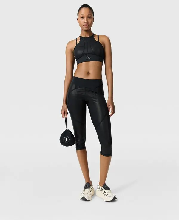 Stella McCartney Truepurpose Training Micro Dot Bra - Black