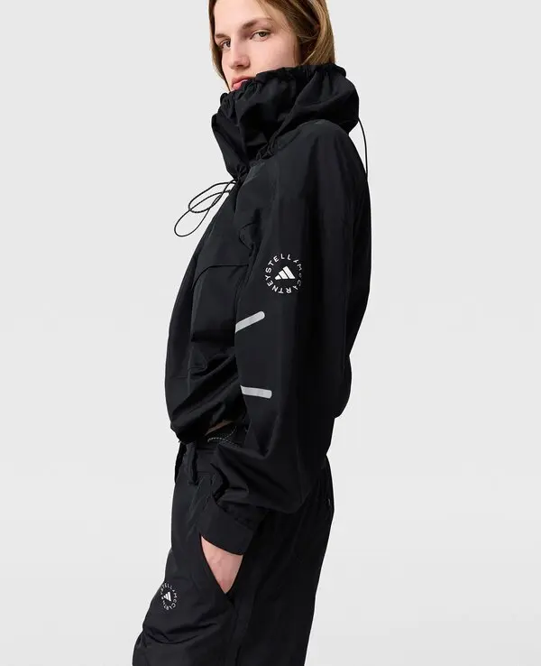 Stella McCartney High-neck Hooded Jacket - Black