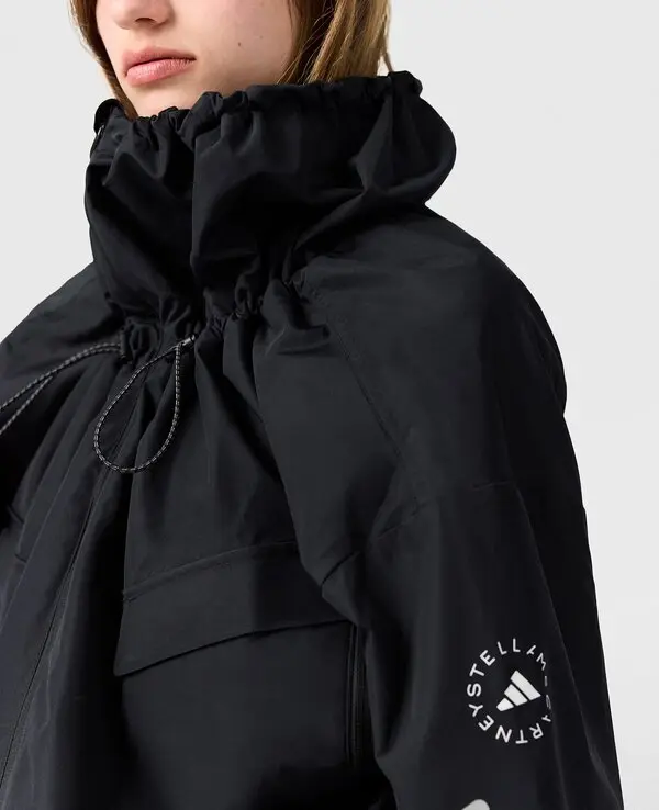 Stella McCartney High-neck Hooded Jacket - Black