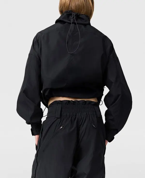 Stella McCartney High-neck Hooded Jacket - Black