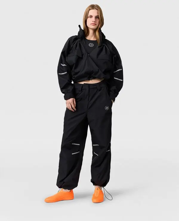 Stella McCartney High-neck Hooded Jacket - Black