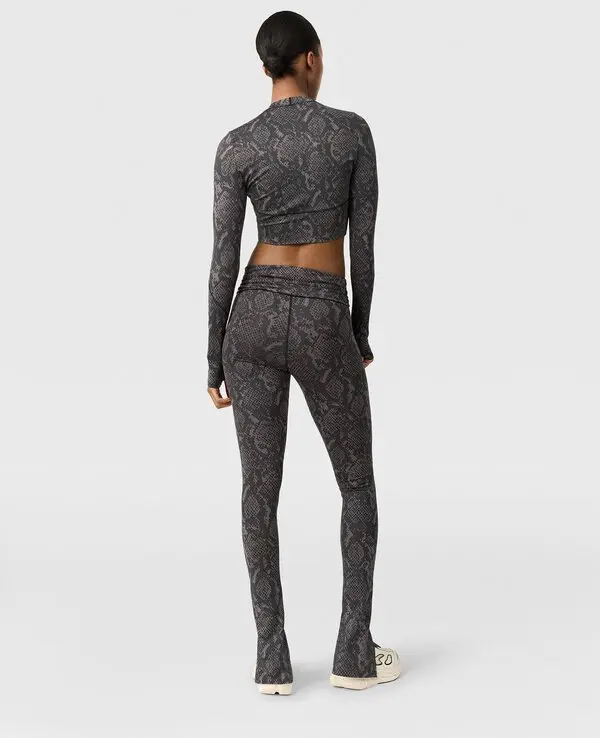 Stella McCartney Truepurpose Training Long-sleeve Cropped Top - Brown