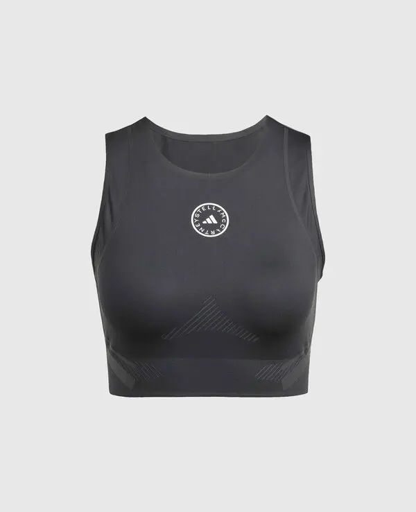 Stella McCartney Truepace Cropped Tank Top - Black