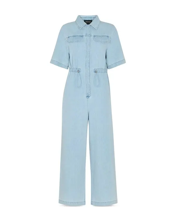 Whistles Short Sleeve Utility Jumpsuit