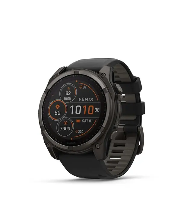 GARMIN 51mm Sapphire Solar Smartwatch - Black