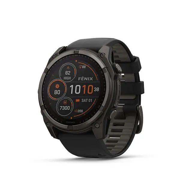 GARMIN 51mm Sapphire Solar Smartwatch - Black