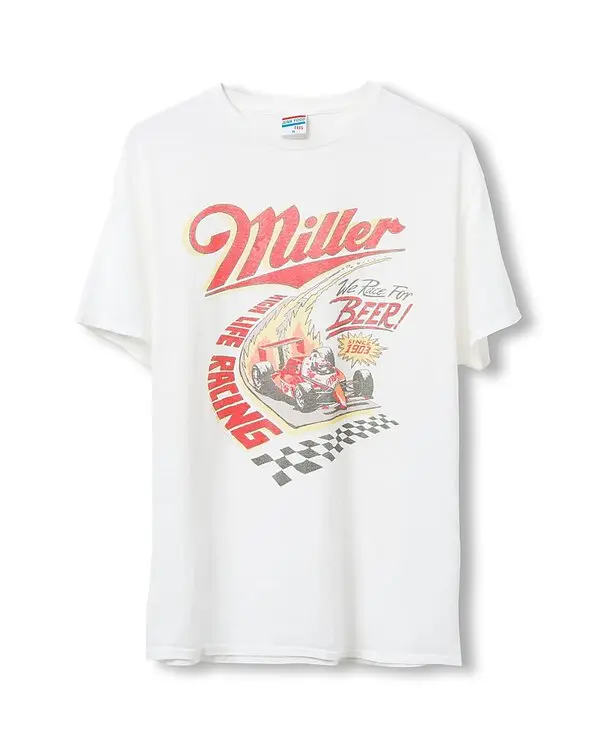 Junk Food Clothing Miller High Life Racing Beer Flea Market Tee - White