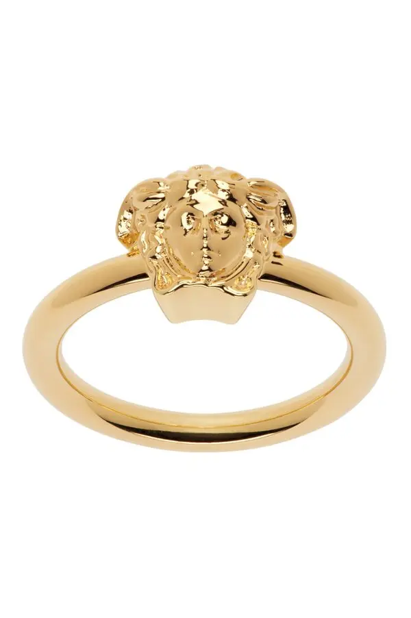 Versace Medusa Head Ring - Gold