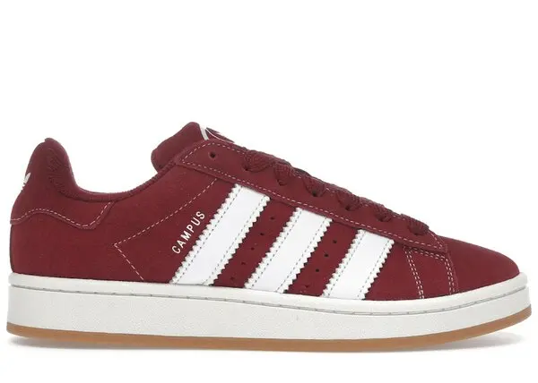 Adidas Campus 00s Camp Sneakers - Noble Maroon/cloud White/off White