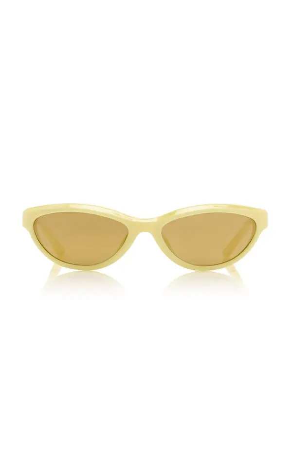 Jacquemus Curvo Cat Eye Sunglasses - Yellow