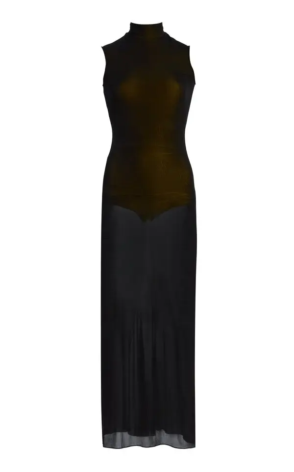 Burc Akyol Yacht Sheer-knit Midi Dress