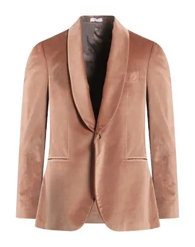 Boglioli Blazer Camel Size Cotton - Beige
