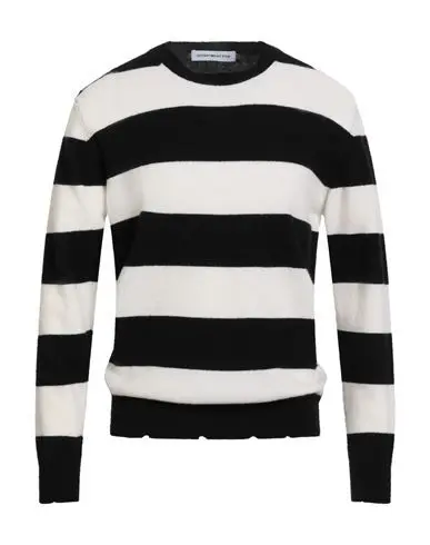 DEPARTMENT 5 Striped Intarsia-knit Wool Sweater - Black