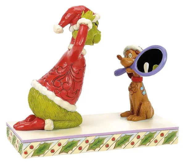JIM SHORE Grinch Max Holding Mirror For Grinch Igurine 5.7' H - One-color