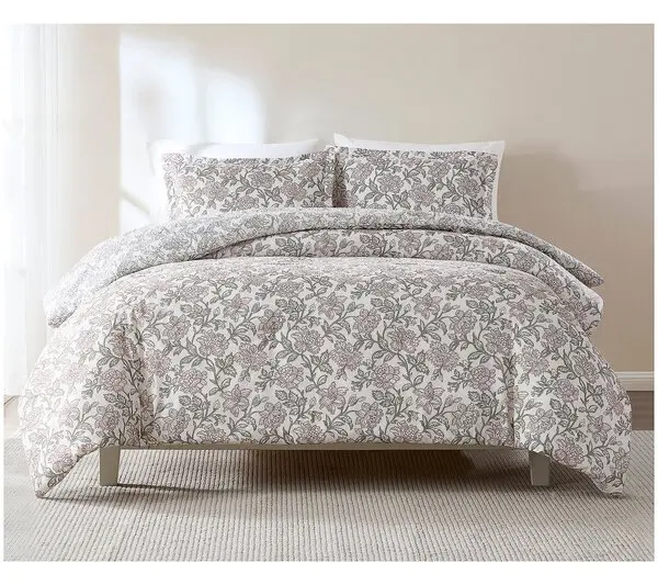 LUSH DECOR Zara Floral Block Reversible Comfort Er 3pc Set F/q - One-color