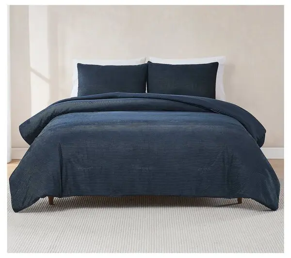 LUSH DECOR Arden Ribbed Corduroy Comforter 3pc T King/cal K - One-color