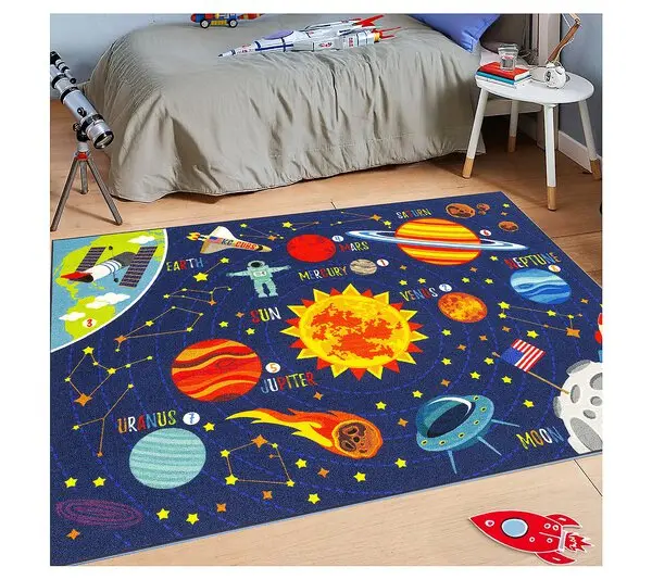 KC CUBS Map Rug: Solar System 5x7