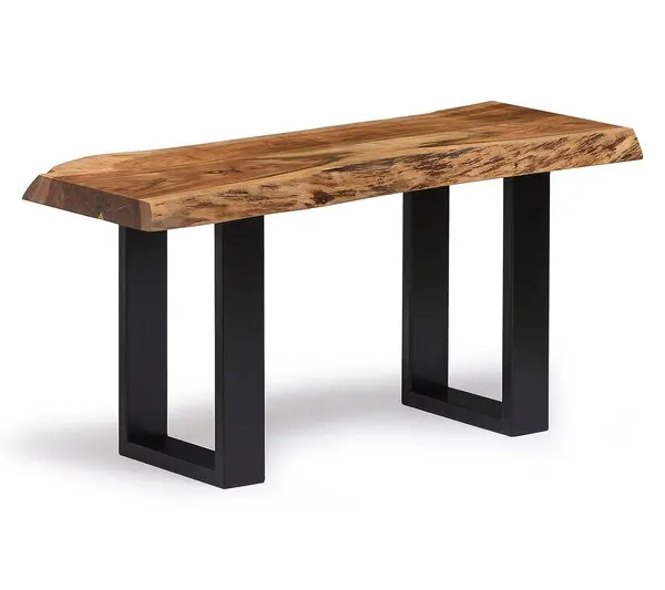 ALATERRE FURNITURE Alpine 36' Live Edge Acacia Wood Bench - One-color