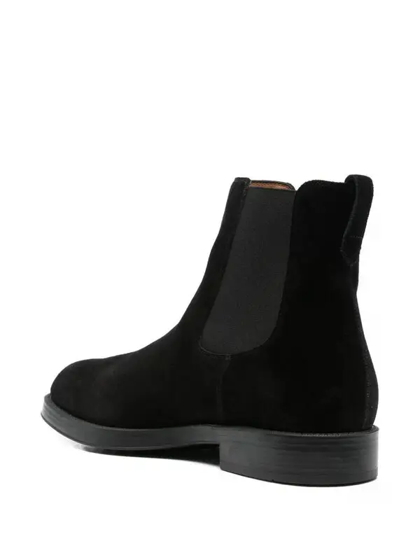 TOD'S Elastic-panel Suede Chelsea Boots - Black