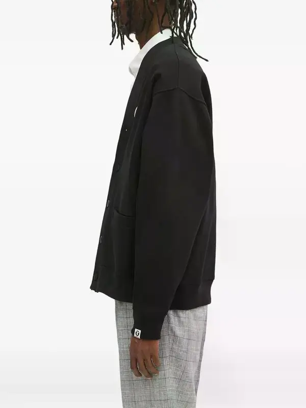 AAPE BY *A BATHING APE Moonface Logo Buttoned Cardigan