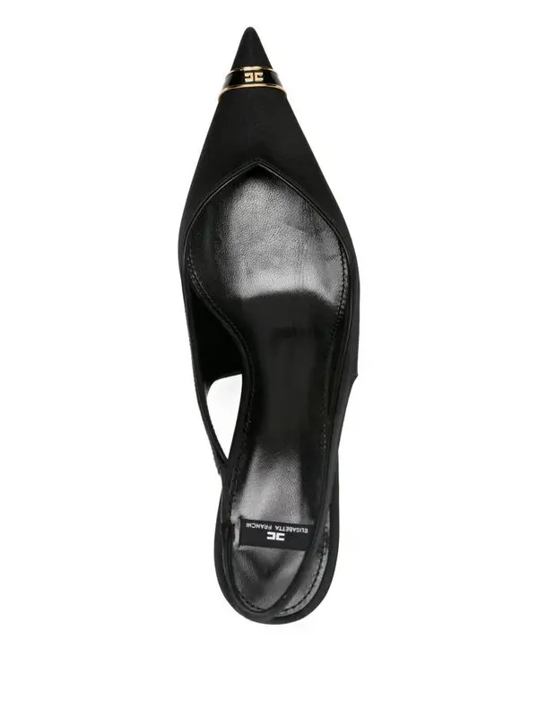 Elisabetta Franchi 60mm Slingback Pointed-toe Pumps