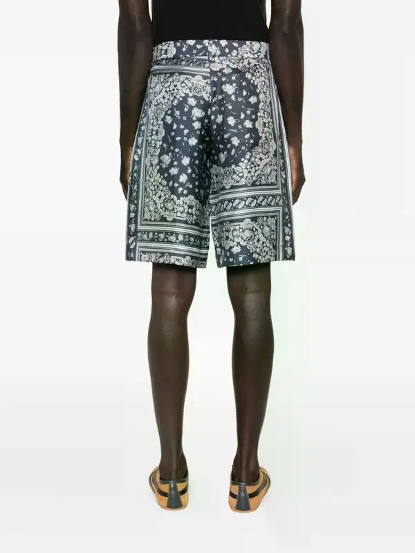 Fendi Bandana-print Silk Shorts