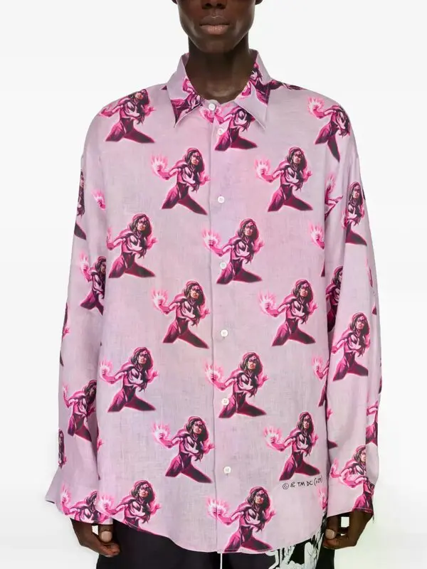 Acne Studios Printed Button-up Shirt
