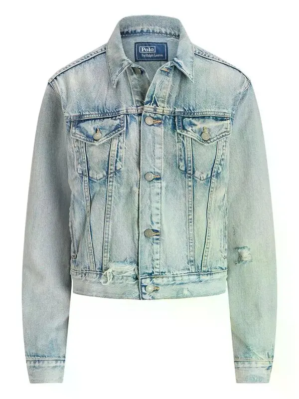 Polo Ralph Lauren Distressed Denim Trucker Jacket