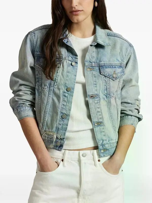 Polo Ralph Lauren Distressed Denim Trucker Jacket