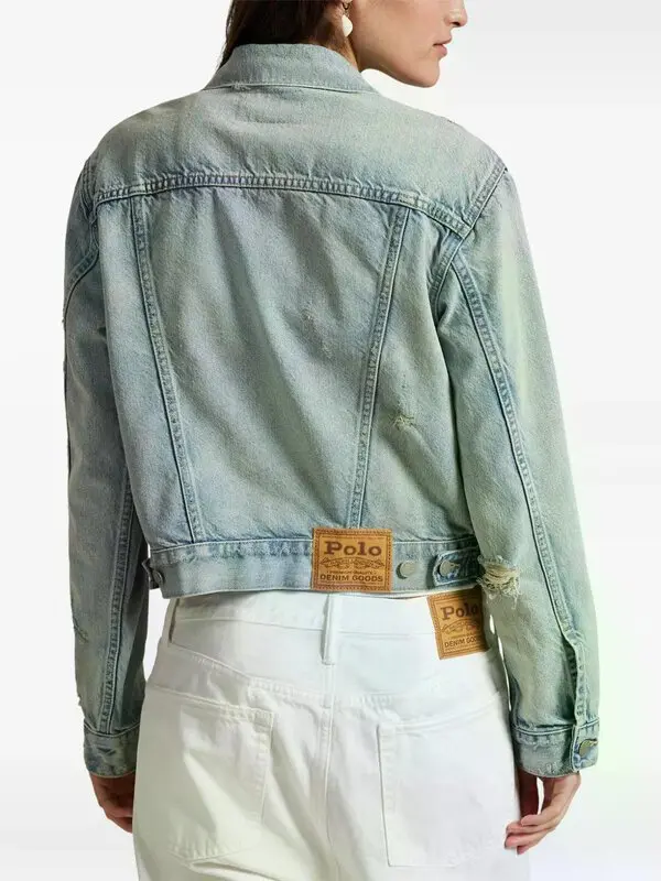 Polo Ralph Lauren Distressed Denim Trucker Jacket
